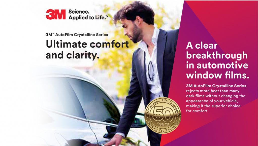 Authorized 3M Crystalline Solar Tinted Window Film In Malaysia